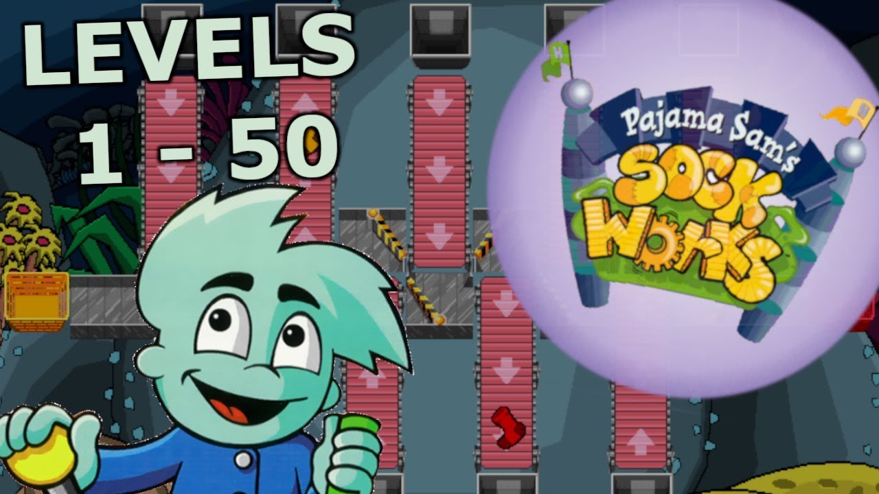 Pajama Sam's Sock Works | Levels 1-50 | Complete Playthrough Part 1 ...