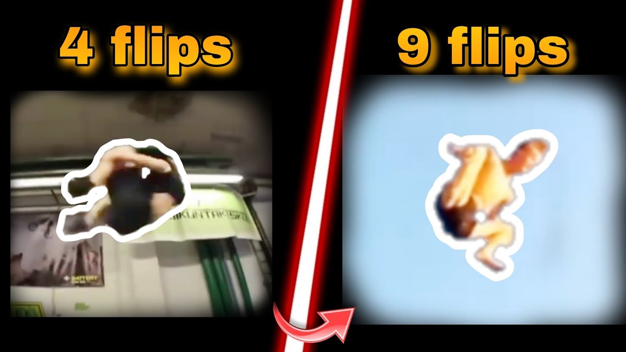 from 4 to 9 flips - trampoline world record evolution - YouTube