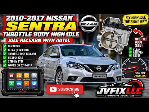 How to reset idle on 2010-2017 Nissan Sentra using Autel Throttle Body (ETB) Re-Learn Procedure