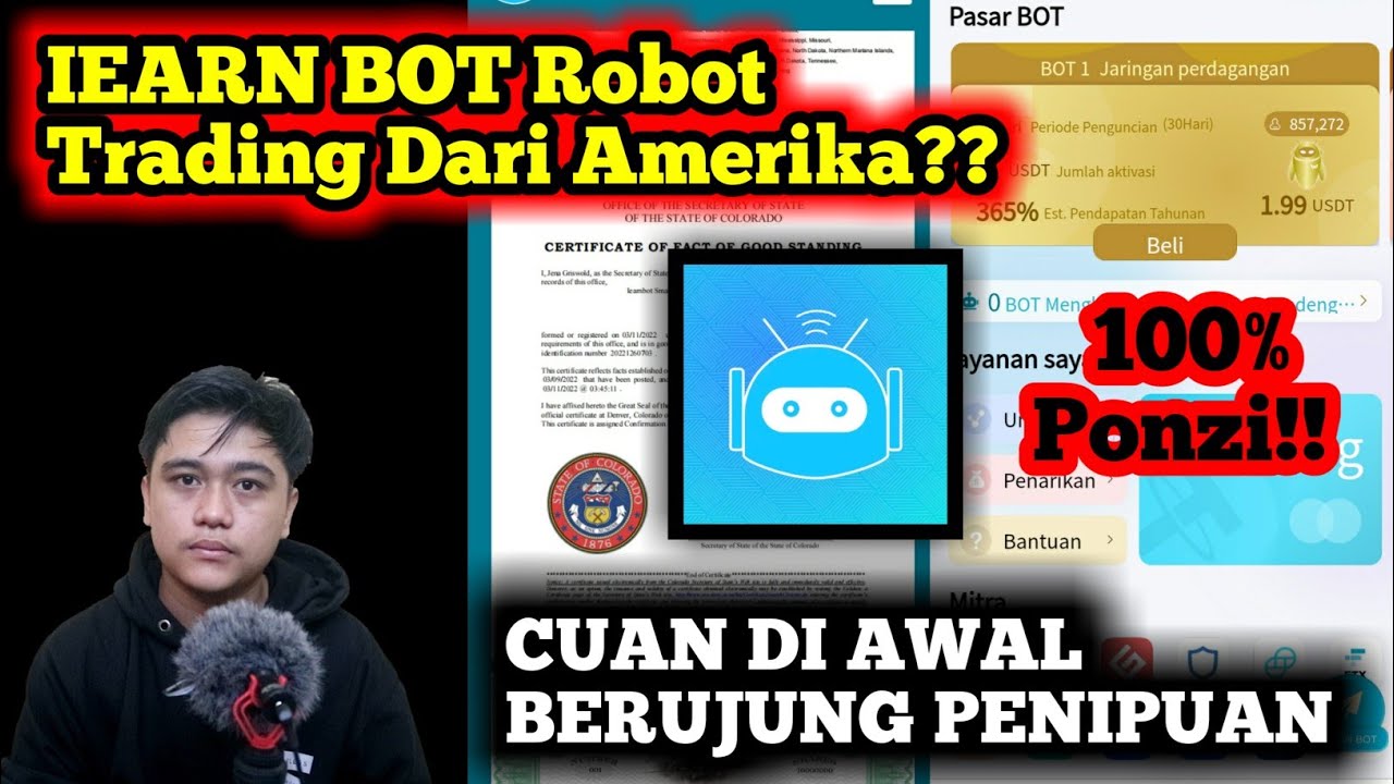 IEARN BOT Robot Trading Apakah Aman Atau PENIPUAN SCAM? Aplikasi ...