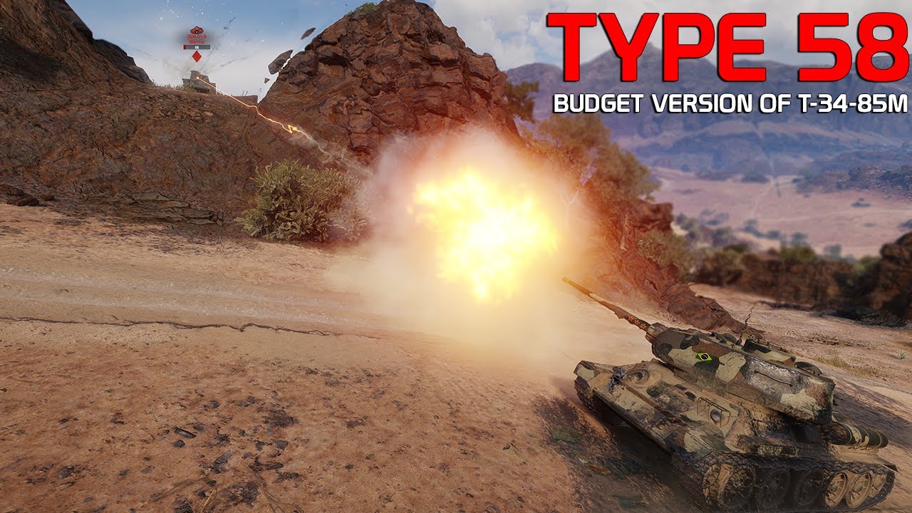 Type 58, the budget version of T-34-85M! | World of Tanks - YouTube