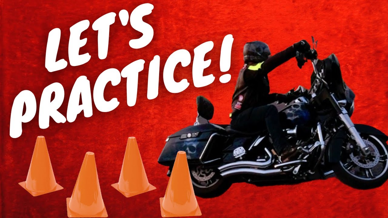 Slow Speed Motorcycle Manuevers Practice - YouTube