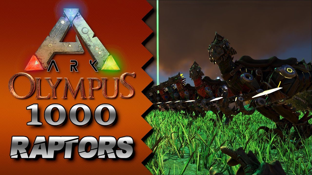 Ark Olympus S1 Ep 05 - 1000 Raptor Babies! - Ark Survival Evolved - YouTube