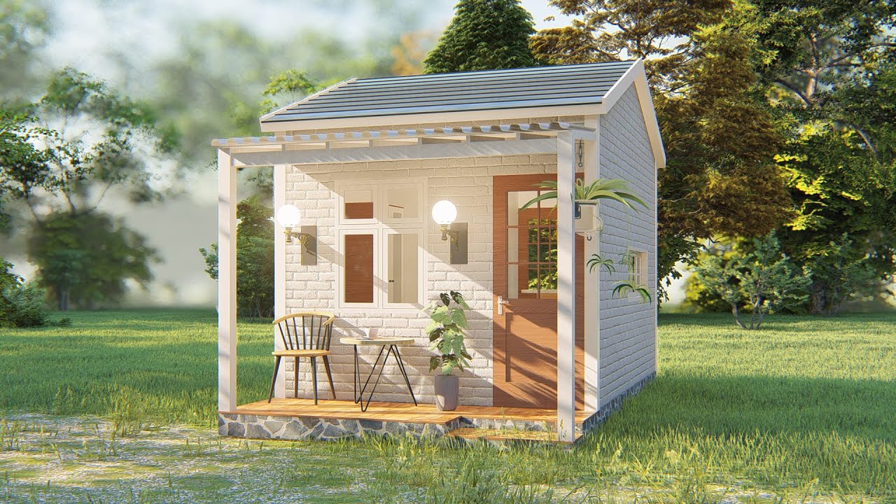 Charming 3x4 Meter Tiny House with Free Floor Plan - YouTube