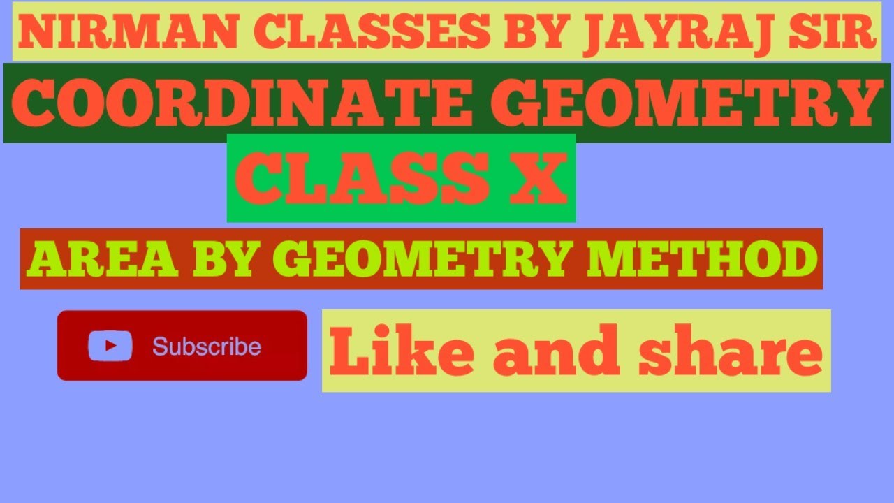 Area by geometry method 2. (Coordinate geometry class X part 8) - YouTube