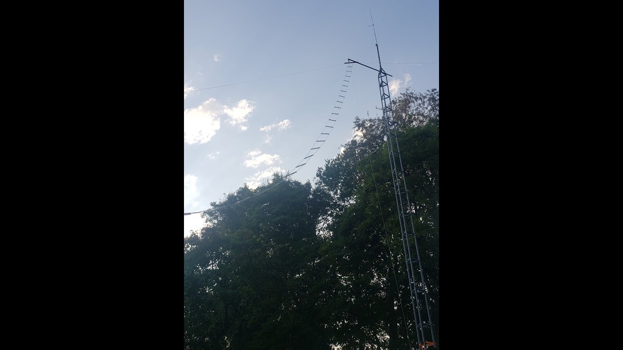 Ham Radio HF 160-6 meter Dipole/doublet & Ladder line/Open wire - YouTube