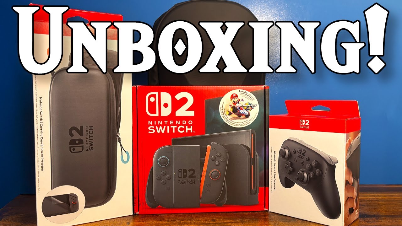 Nintendo Switch 2 UNBOXING + MUST HAVE Accessories! - YouTube