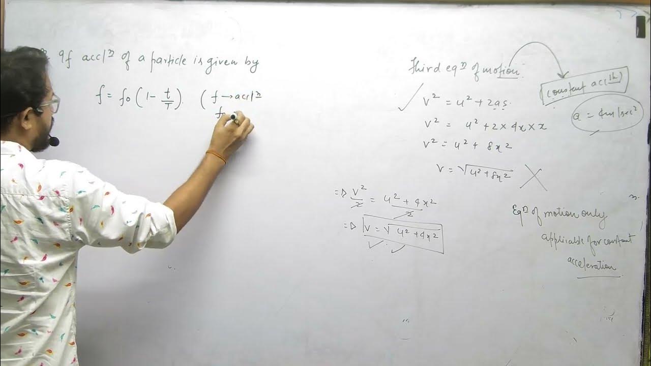 variable acceleration #jee - YouTube