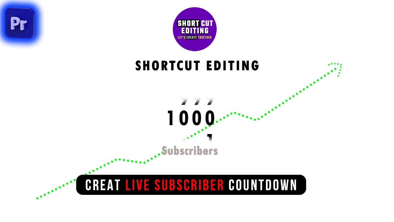 Subscriber countdown in premiere pro | how to create countdown effect ...