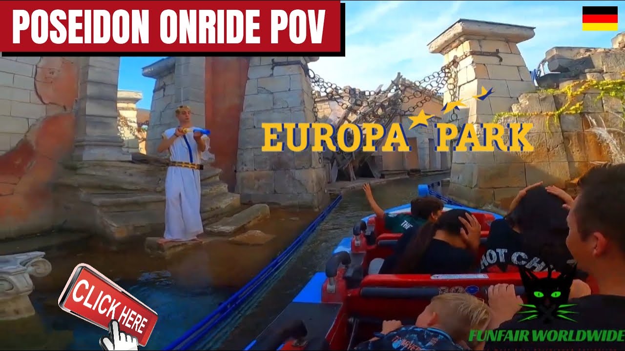 POSEIDON: Mack Rides Epic Water Coaster With Live Animation Onride POV ...