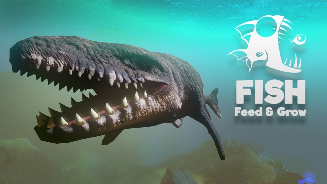 PLAYING AS THE MOSASAURUS - Feed and Grow Fish #13 - YouTube