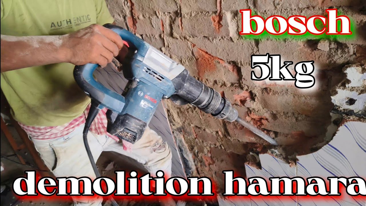 tiles demolition use 5 kg bosch demolition hamara machine - YouTube