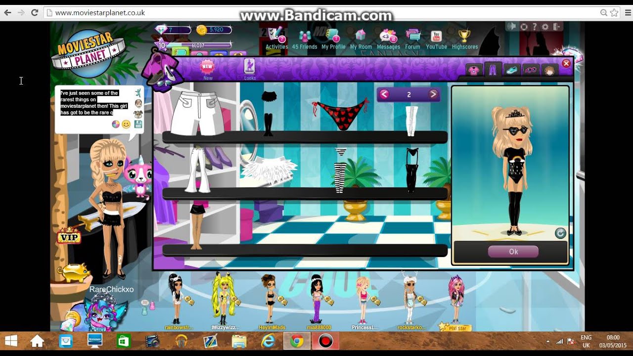 Rares Girl On UK Moviestarplanet? - YouTube