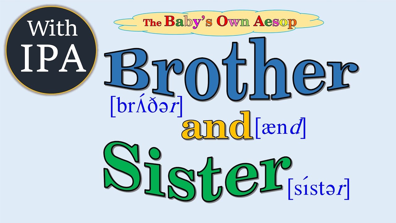Brother and Sister with IPA(International Phonetic Alphabet)；兄と妹；쌍둥이 남매 ...