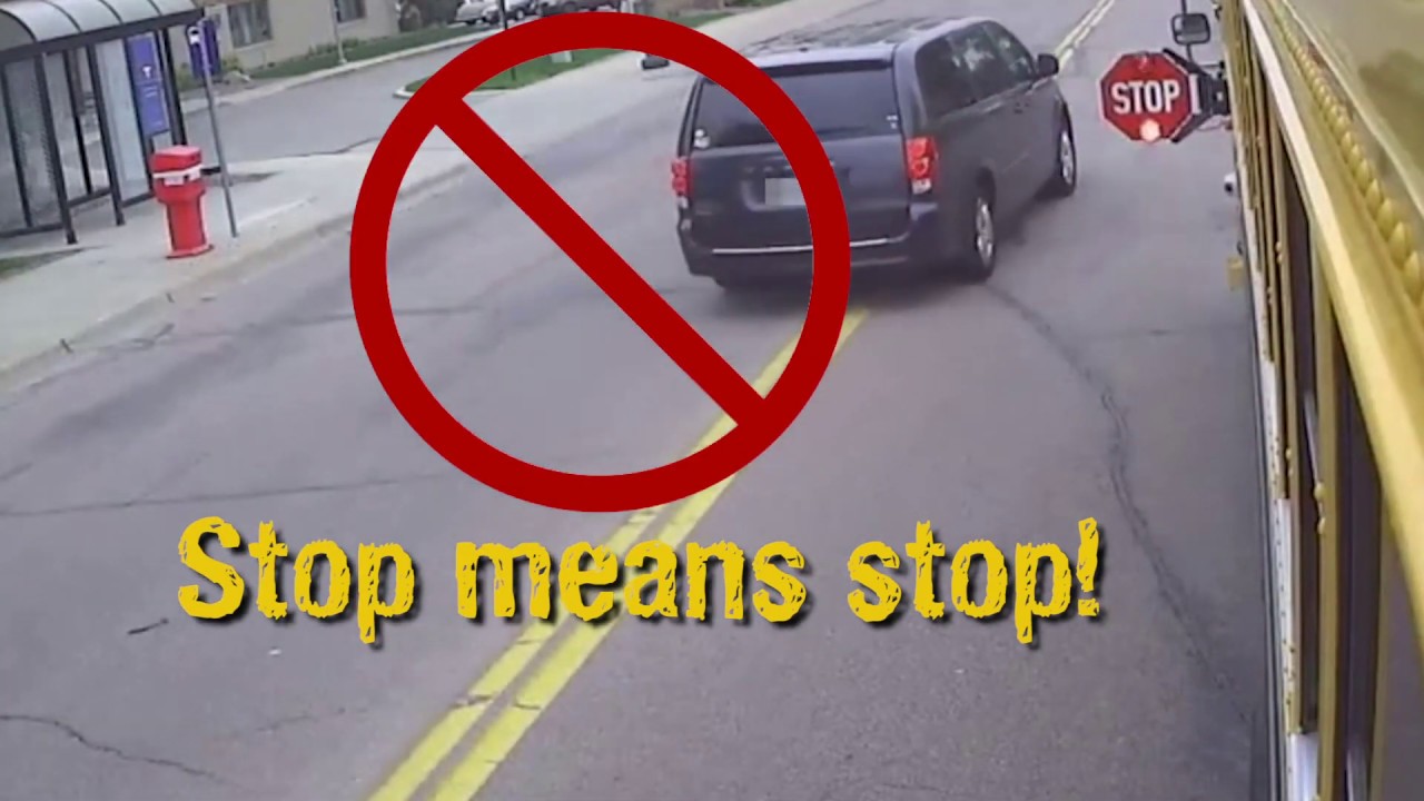 Stop Means Stop | School Bus Safety - YouTube