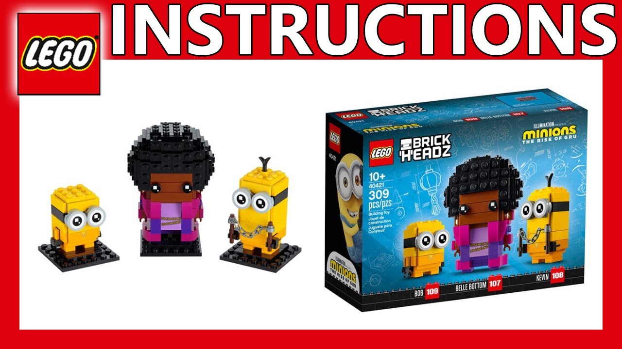 LEGO Instructions | Belle Bottom, Kevin & Bob | 40421 | LEGO BrickHeadz ...