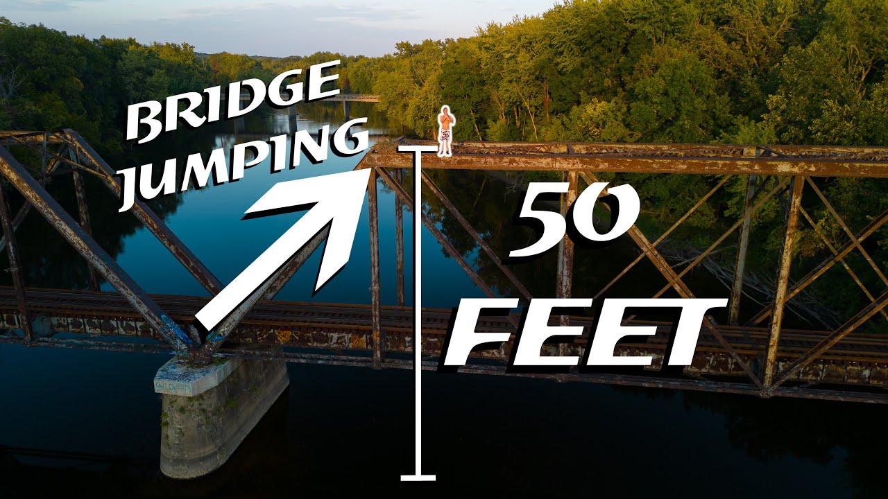 INSANE BRIDGE JUMPING (50 FEET) - YouTube