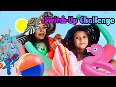 Kutudan Ne Çıkacak Challenge !! Tatil Yaz Malzemeleri - MYSTERY BOX SWITCH-UP CHALLENGE!!