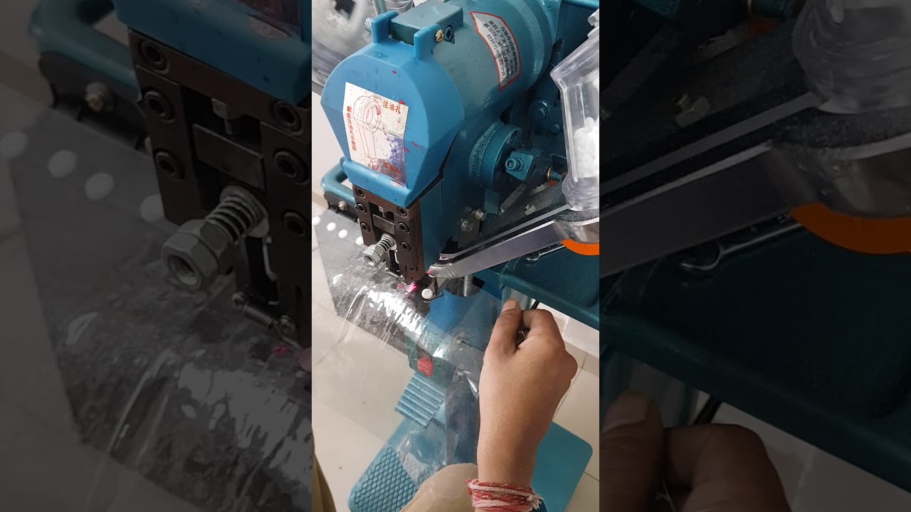 Automatic plastic snap button machine plastic snap button machine(2) - YouTube