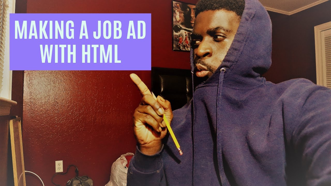 Making a Job ad using HTML - YouTube