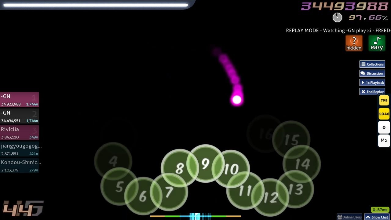 osu! | xi - FREEDOM DiVE [FOUR DIMENSIONS] +EZHD 9x miss, 1744/2385x ...