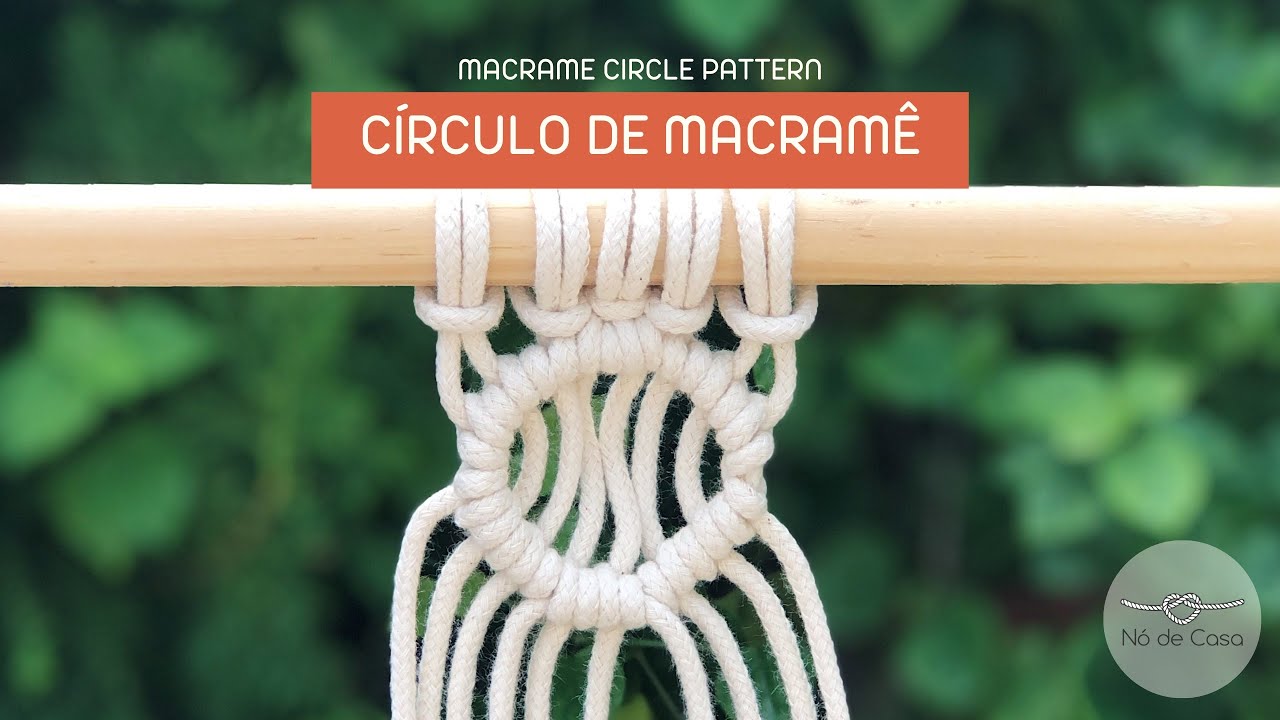 MACRAME FÁCIL: Tutorial de círculo em macramê / macrame circle pattern ...