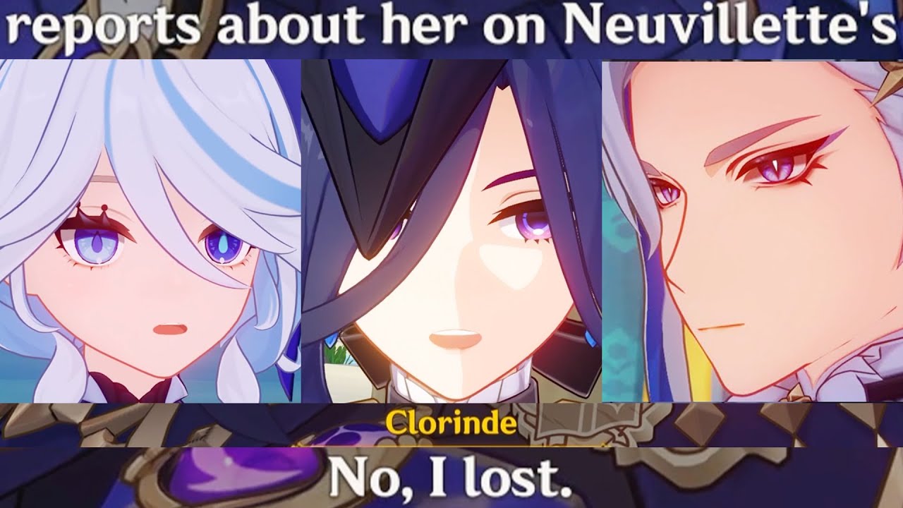 SMOL CLORINDE & HER MASTER Past Story Cutscene Genshin Impact Story ...