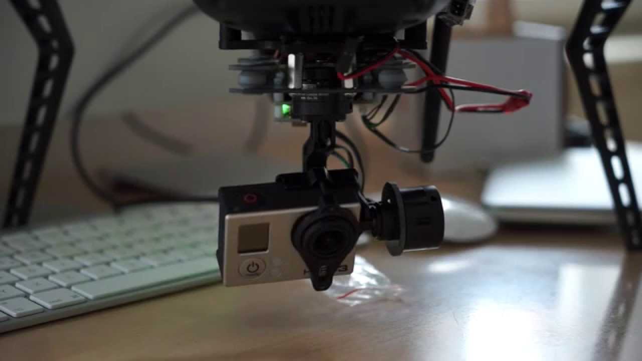 How to install a DYS 3 axis Gimbal on a 3DR IRIS - YouTube
