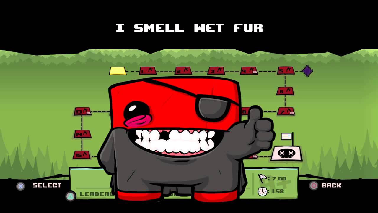 Super Meat Boy Random Meat Ninja Message - YouTube