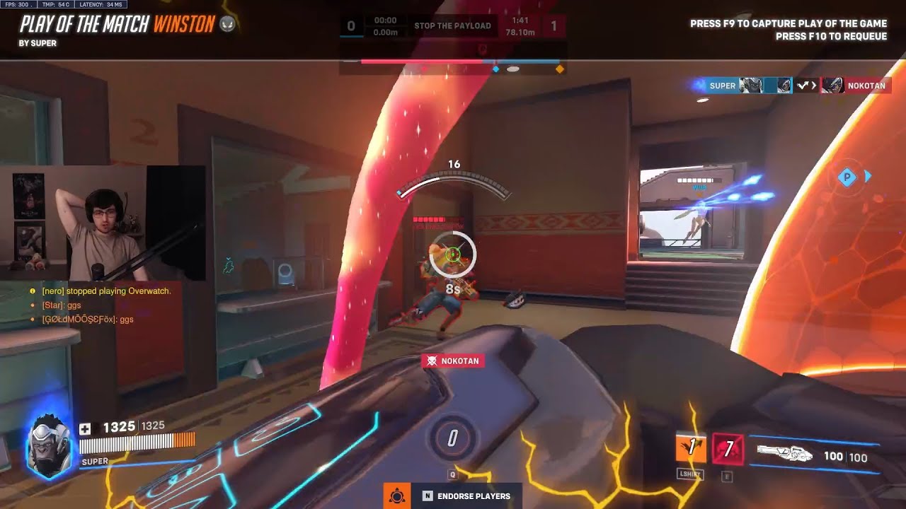 POTG! SUPER INSANE WINSTON GAMEPLAY OVERWATCH 2 SEASON 12 - YouTube
