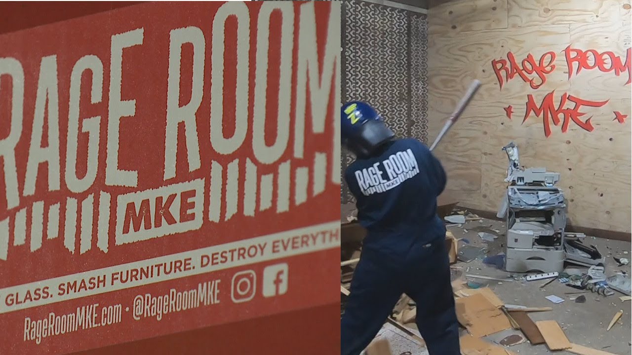 Rage Room MKE: Smash away the stress of 2020 'in a safe space' - YouTube