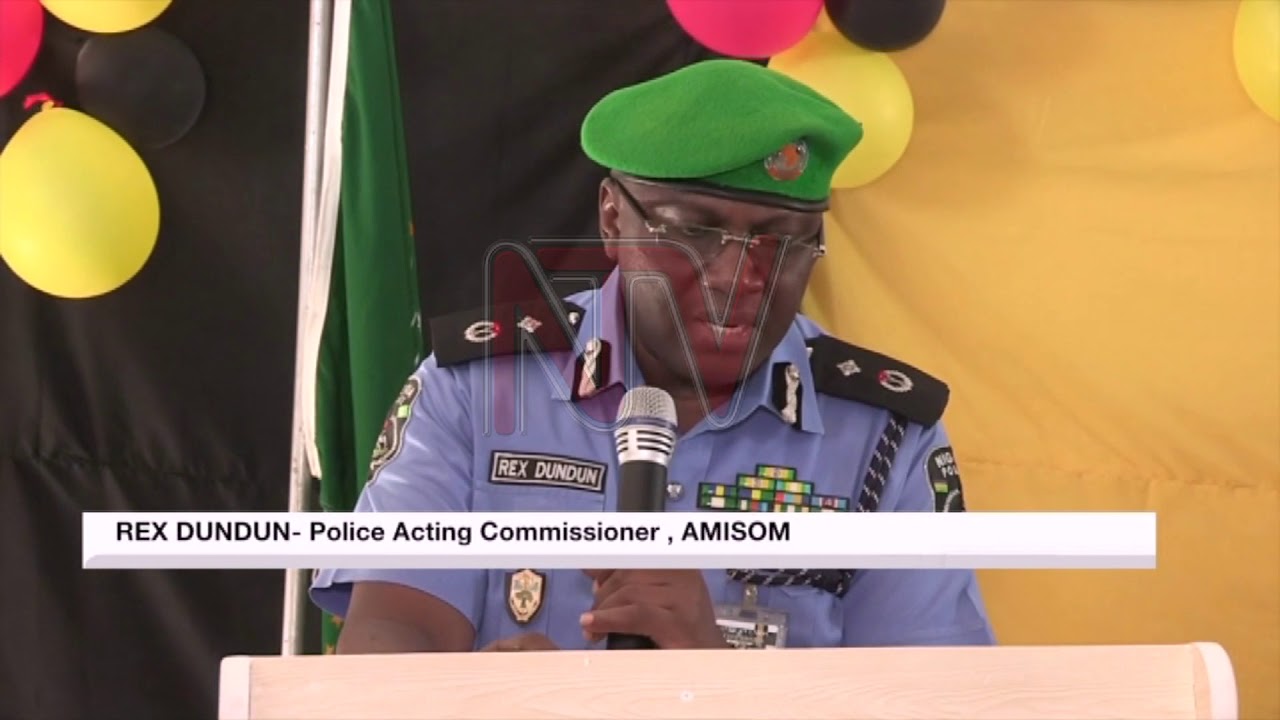 Uganda AMISON police honoured for dedication to duty - YouTube