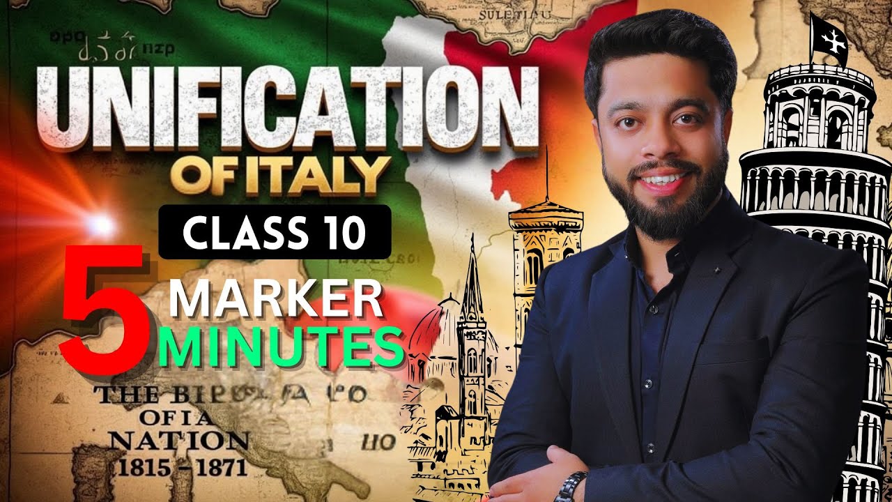 UNIFICATION OF ITALY| 5 MARKER| CLASS 10| HISTORY| Ep6 - YouTube