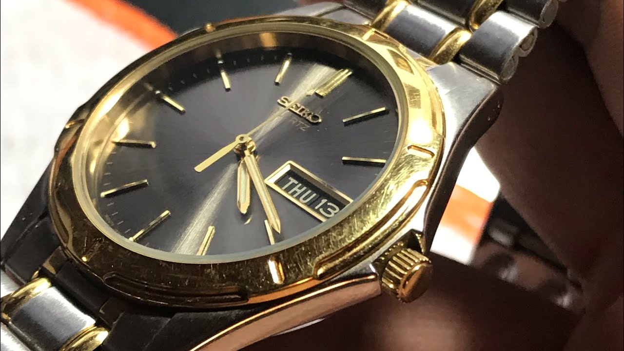 Gold and Silver Two Tone Seiko Watch - YouTube