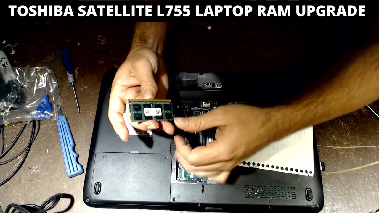 Toshiba Satellite L755-S5246 laptop memory (RAM) 4GB to 8GB upgrade ...