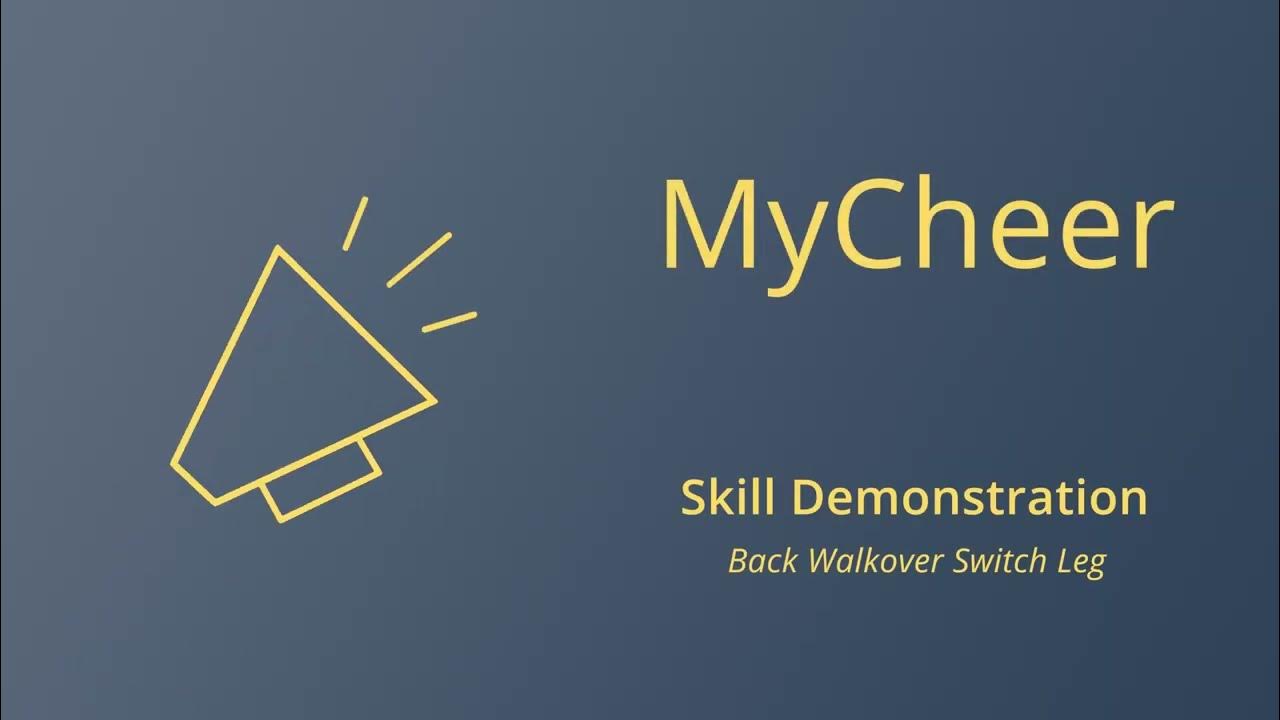 Back Walkover Switch Leg Demo Cheerleading Level 1 Youtube