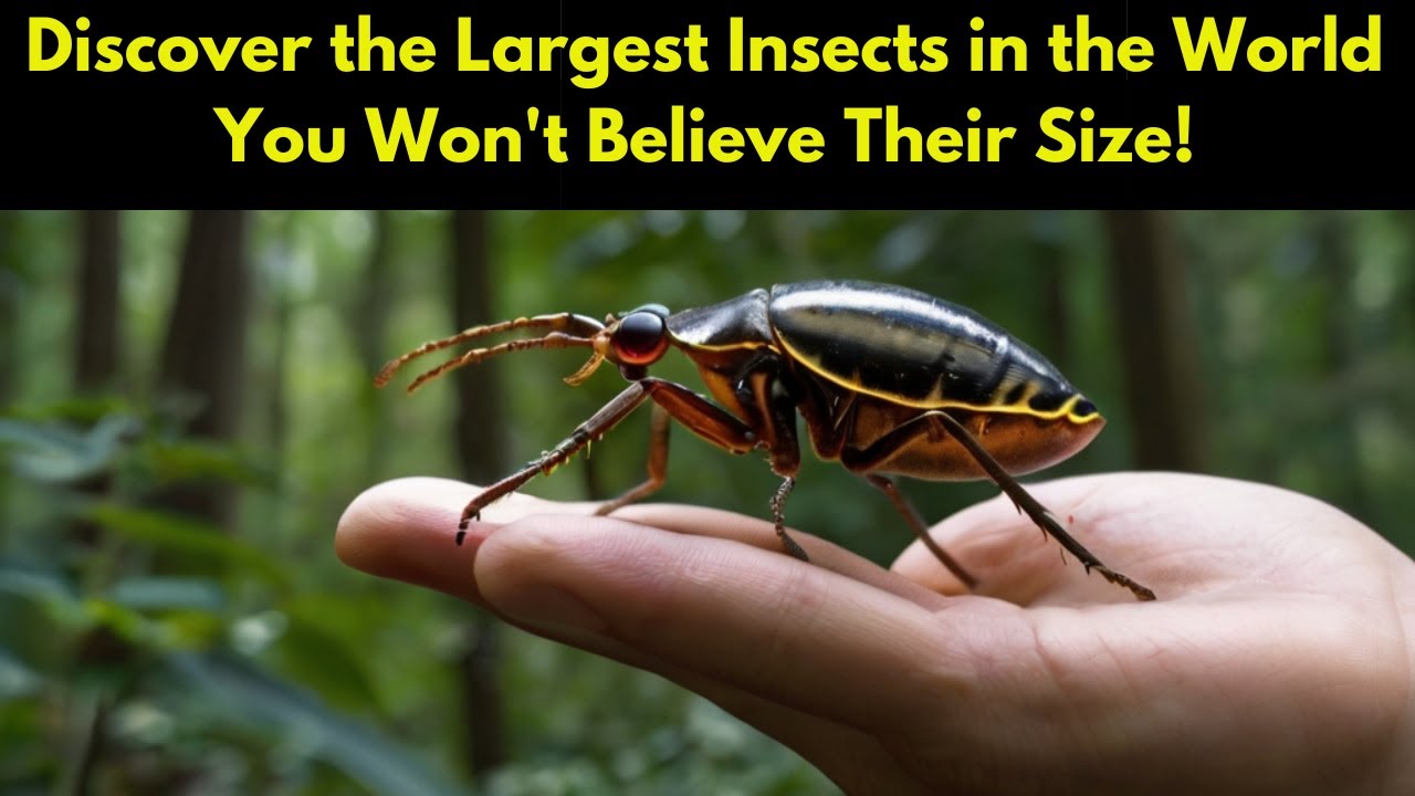 Discover the Largest Insects in the World: You Won't Believe Their Size ...