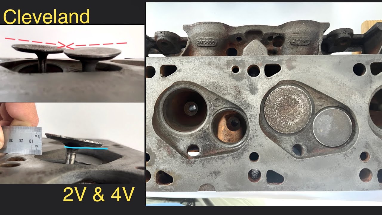 Ford Cleveland 4V 2V Heads Staggered Canted Valves Overview YouTube