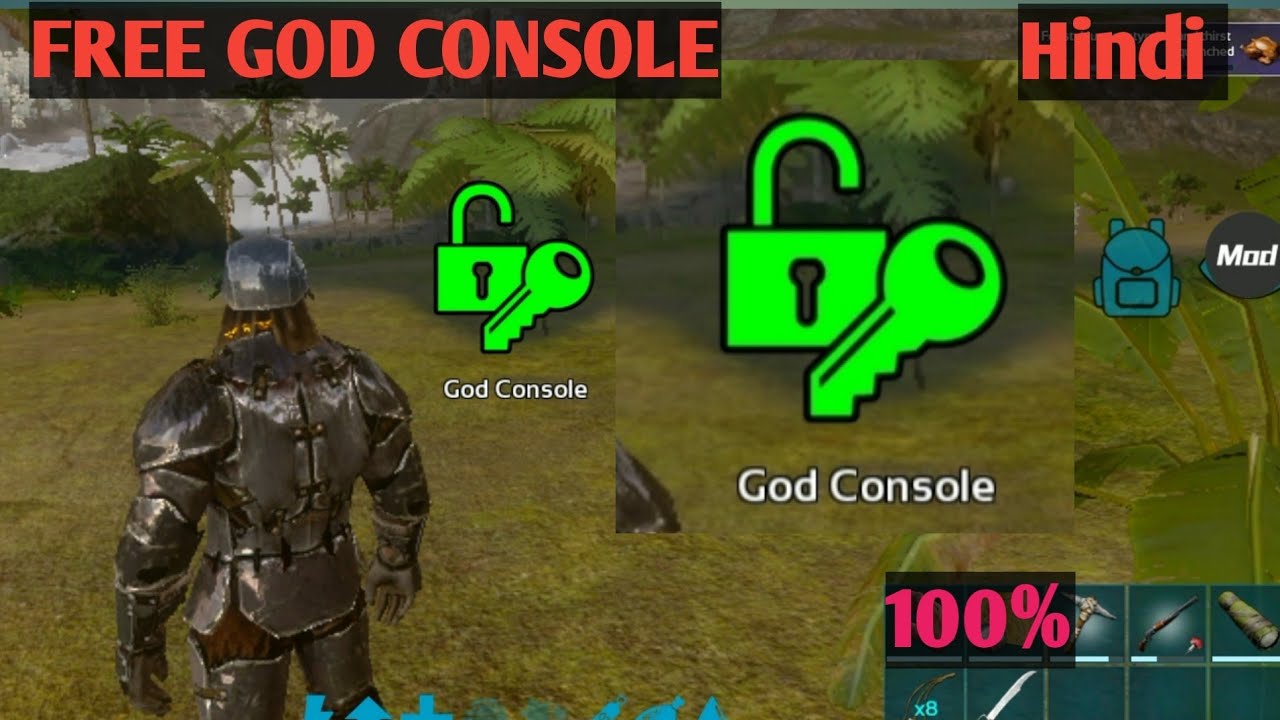 ARK MOBILE FREE GOD CONSOLE 🤑 AND MOD MENU CLICK ON ME - YouTube