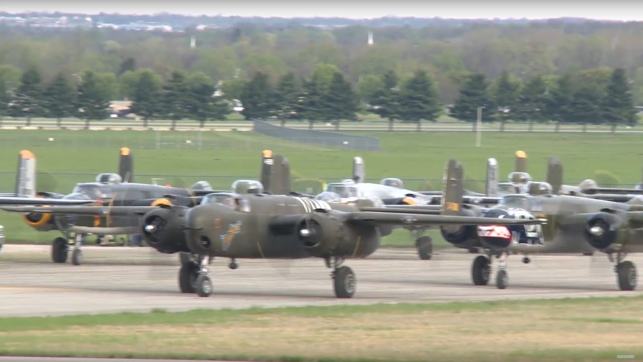 Eleven B-25 Mitchells Land For Doolittle Raid 75th Anniversary - Dayton ...
