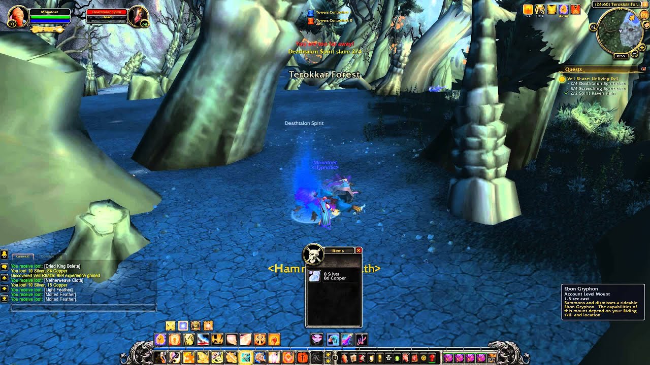 Quest 747: Veil Rhaze: Unliving Evil (WoW, human, paladin) - YouTube