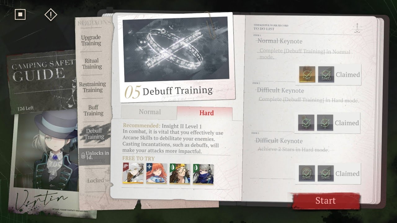 [Reverse: 1999] Debuff Training 05 | Camping Safety Guide | Hard - YouTube