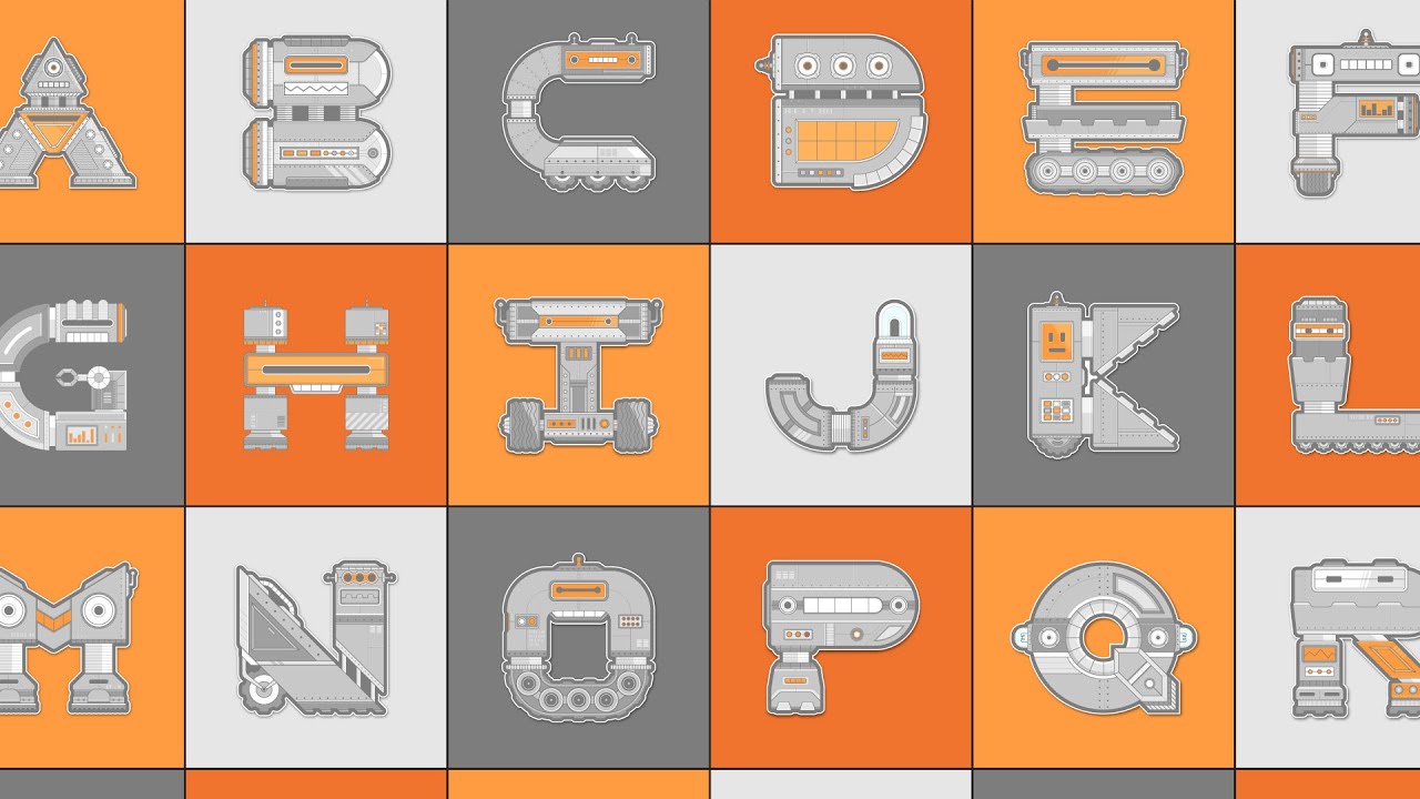 36 Days of Type - Alphabots Edition - YouTube