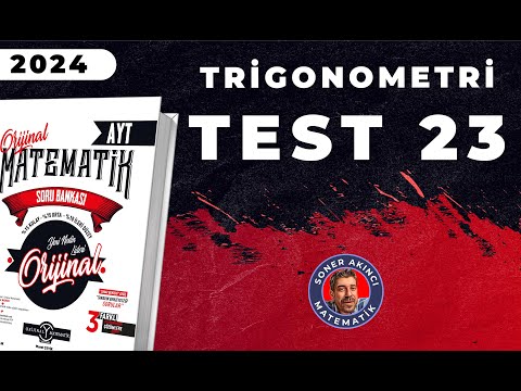 Trigonometri  TEST 23 | ORİJİNAL AYT SORU BANKASI | #yks2024