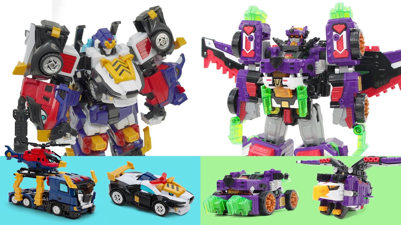 MINIFORCE V Rangers DX Eagellycan AnimalTron Tricop Transformation ...