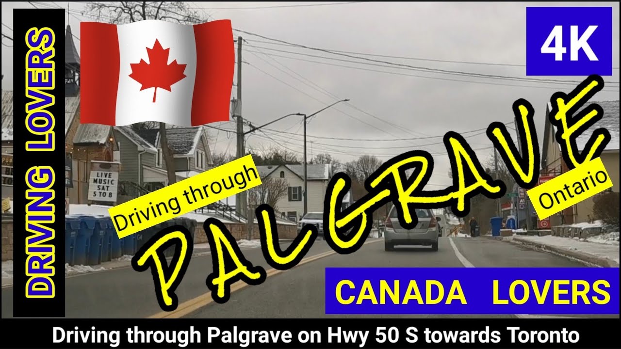 Driving Tour | Through Town of Palgrave Ontario [4K].. #youtubevideo# ...