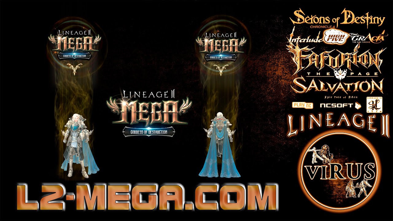 NPC with Effect and Logo for www.L2-Mega.Com server. LINEAGE II-Master ...