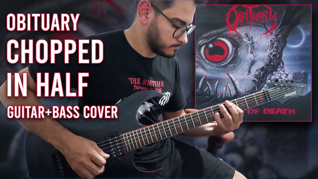 Obituary - Chopped In Half (Bass & Guitar Cover) - YouTube