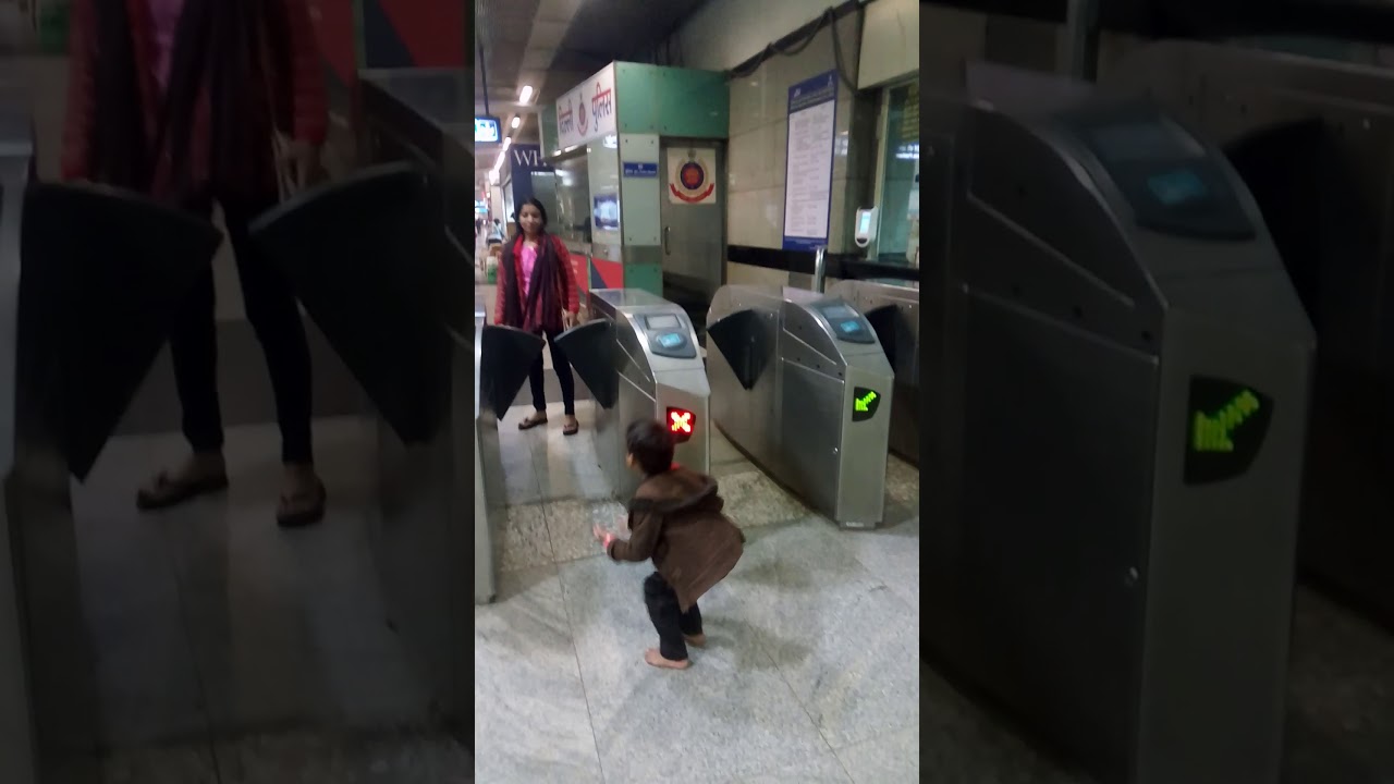 Metro entry gate - YouTube