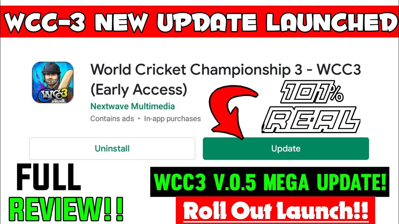 Wcc-3 New Update V.0.5 Finally Roll Out Launch!! | Big Mega Update ...